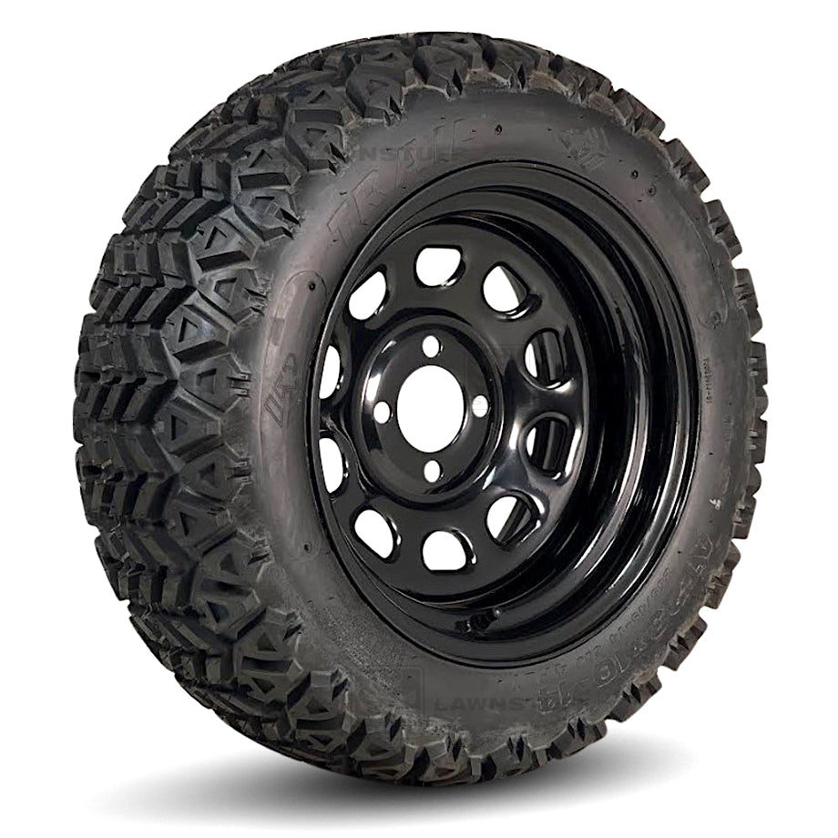 23x10-14 All Terrain Tires and 14” Steel Sport Wheels